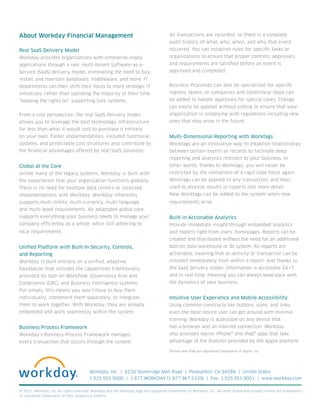 Workday Financial Management | PDF