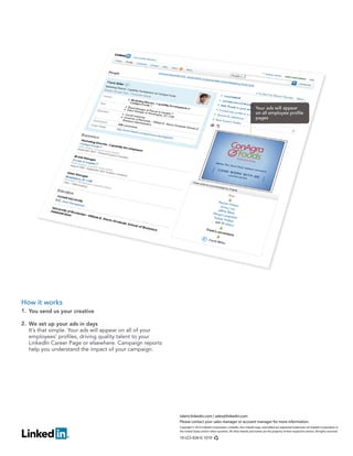 Work With Us Ad: leverage your own employees\' profiles | PDF ...