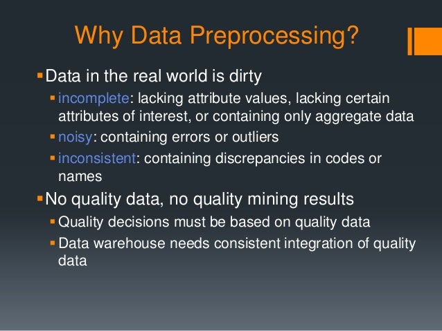 Overview of DATA PREPROCESS..