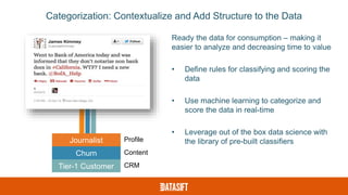The DataSift platform | PPTX | Databases | Computer Software and Applications
