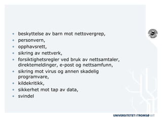 Datasikkerhet og etikk | PPTX