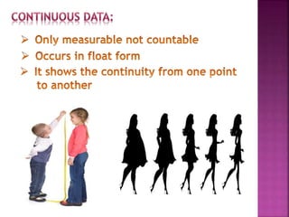 Qualitative and quantitative data in statics. | PPTX