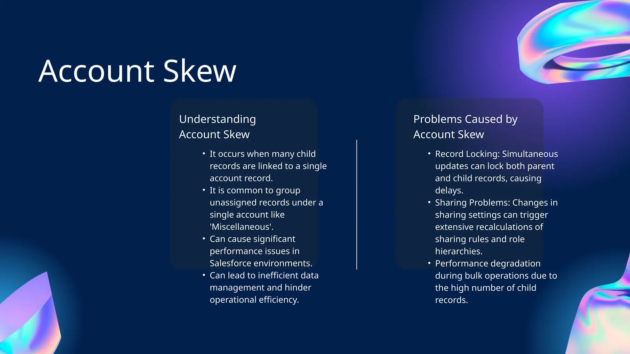 Account Skew, Ownership Skew and Lookup Skew in Salesforce | PPT | Free ...