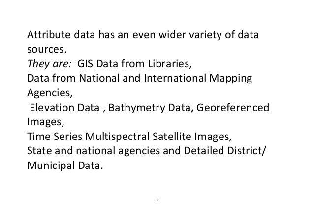 Data Sources And Input In Gis