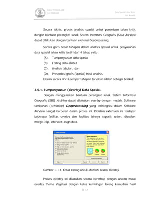 Data spasial lahan kritis manado | PDF
