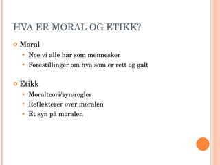 Dataspill Og Etikk 071009 | PPT