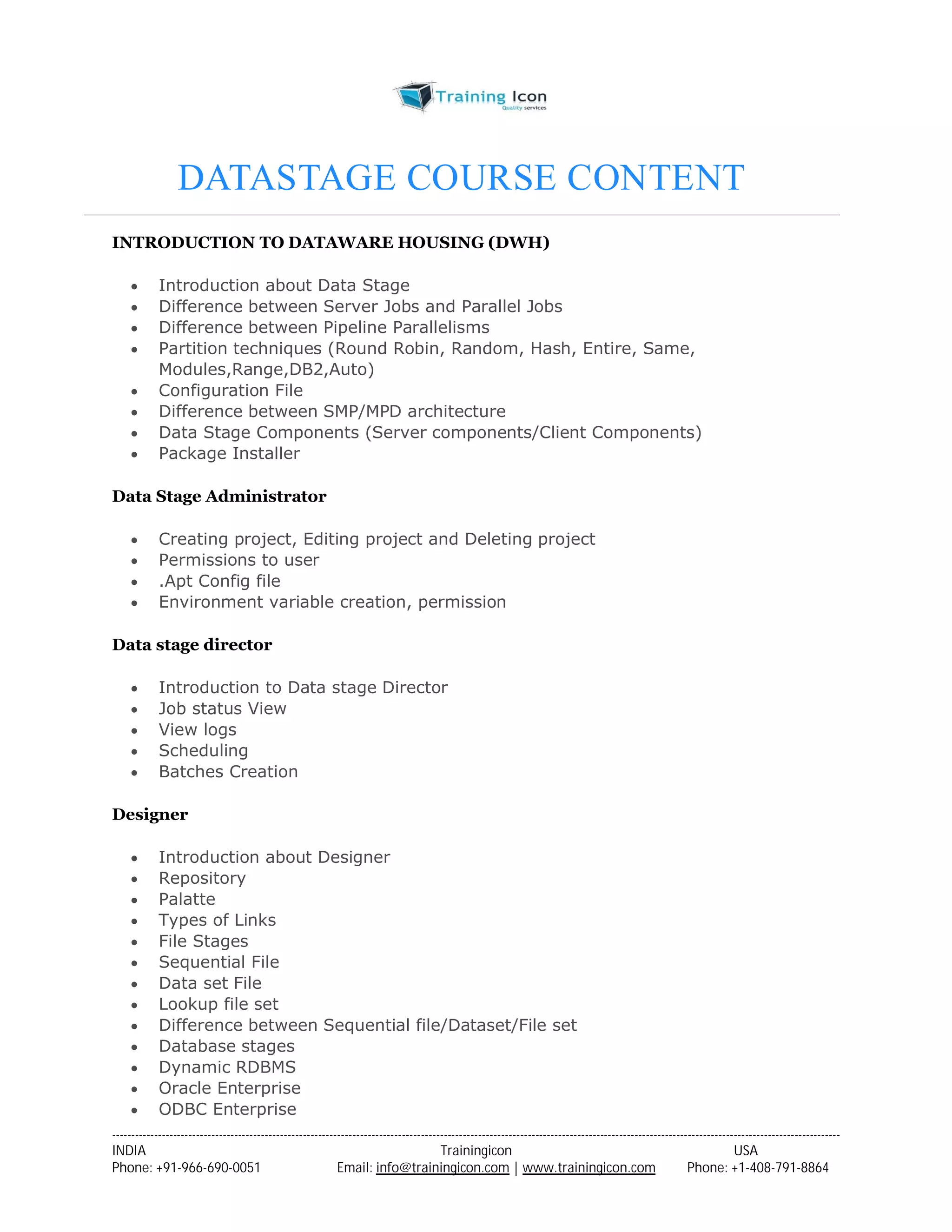DATASTAGE ONLINE TRAINING | PDF | Databases | Computer Software and Applications