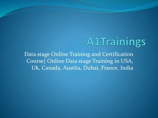 Online Datastage training | PPTX