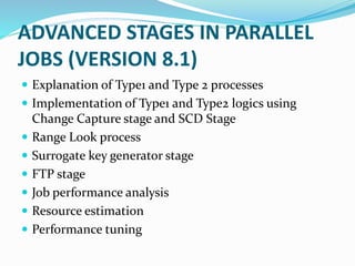 Online Datastage training | PPTX