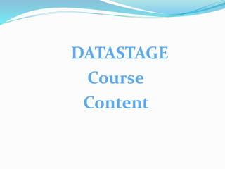 Online Datastage training | PPTX