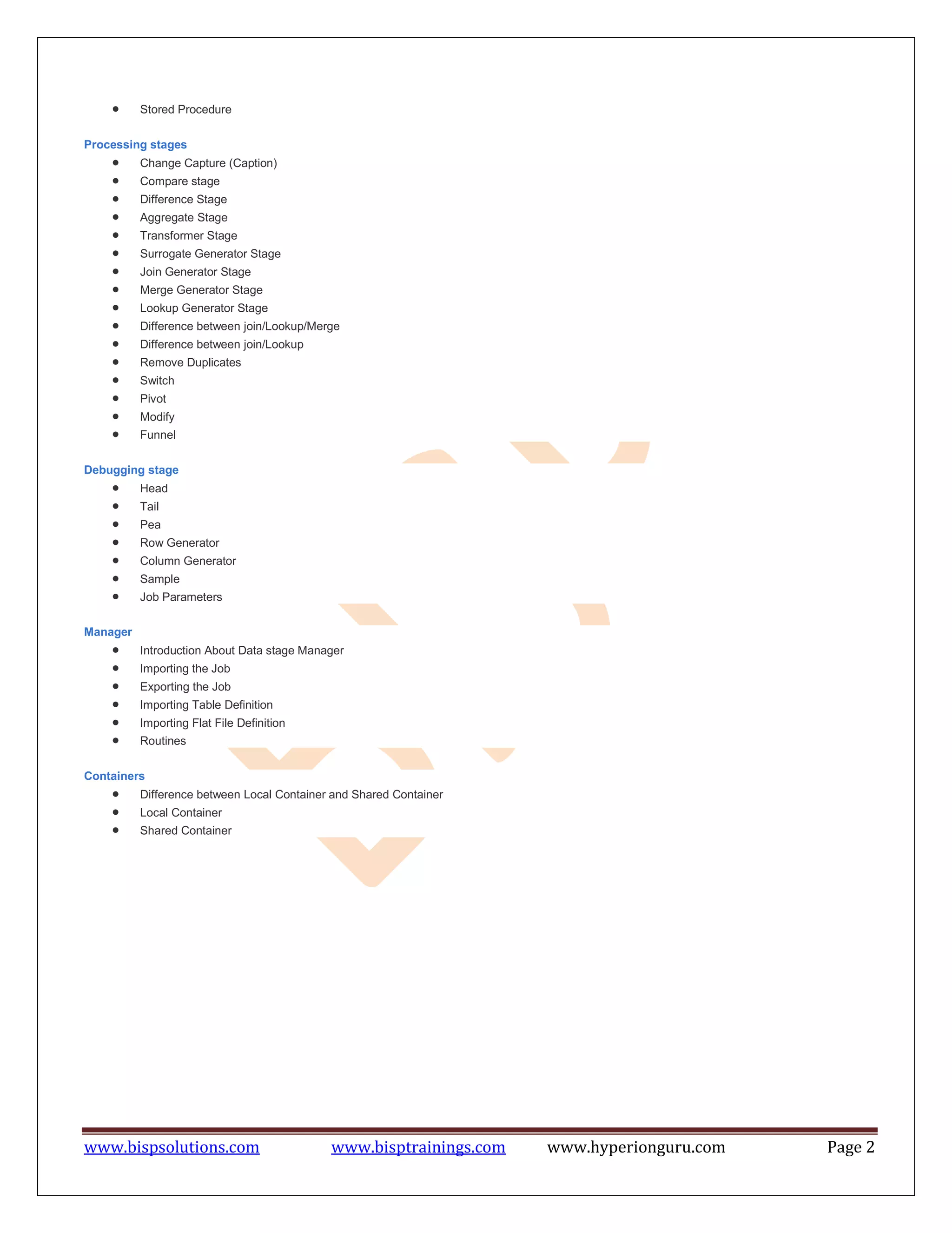Data stage docx | PDF