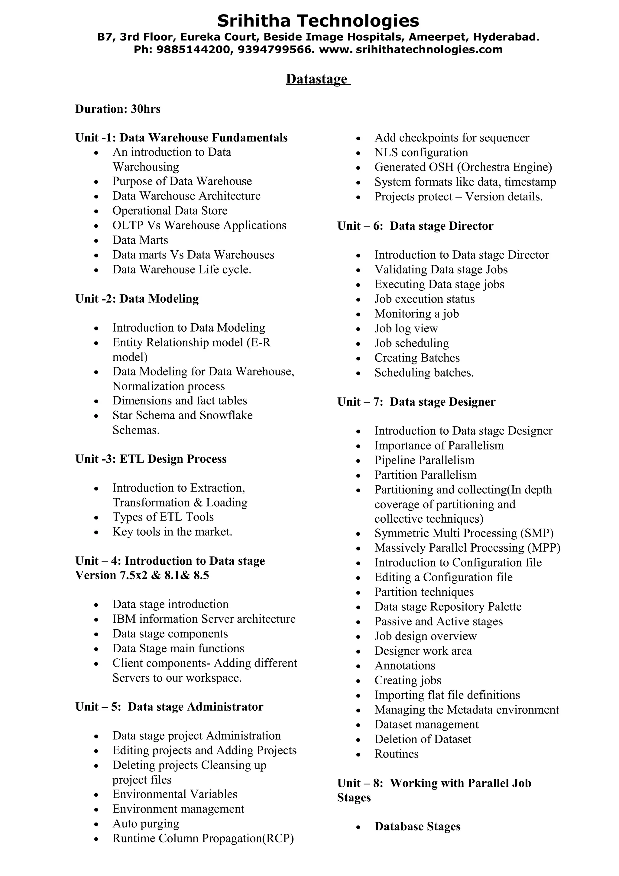 Datastage Online Training | PDF