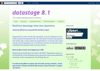 Datastage 8.1 real time q | PPT