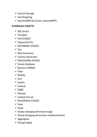 Datastage Online Training @ Adithya Elearning | PDF