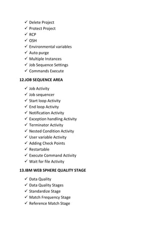 Datastage Online Training @ Adithya Elearning | PDF