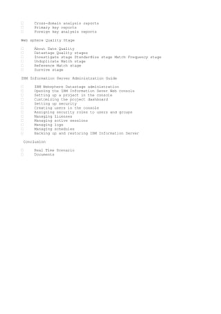 Datastage details | TXT | Cloud Computing | Internet