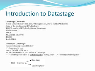 Datastage free tutorial | PPT