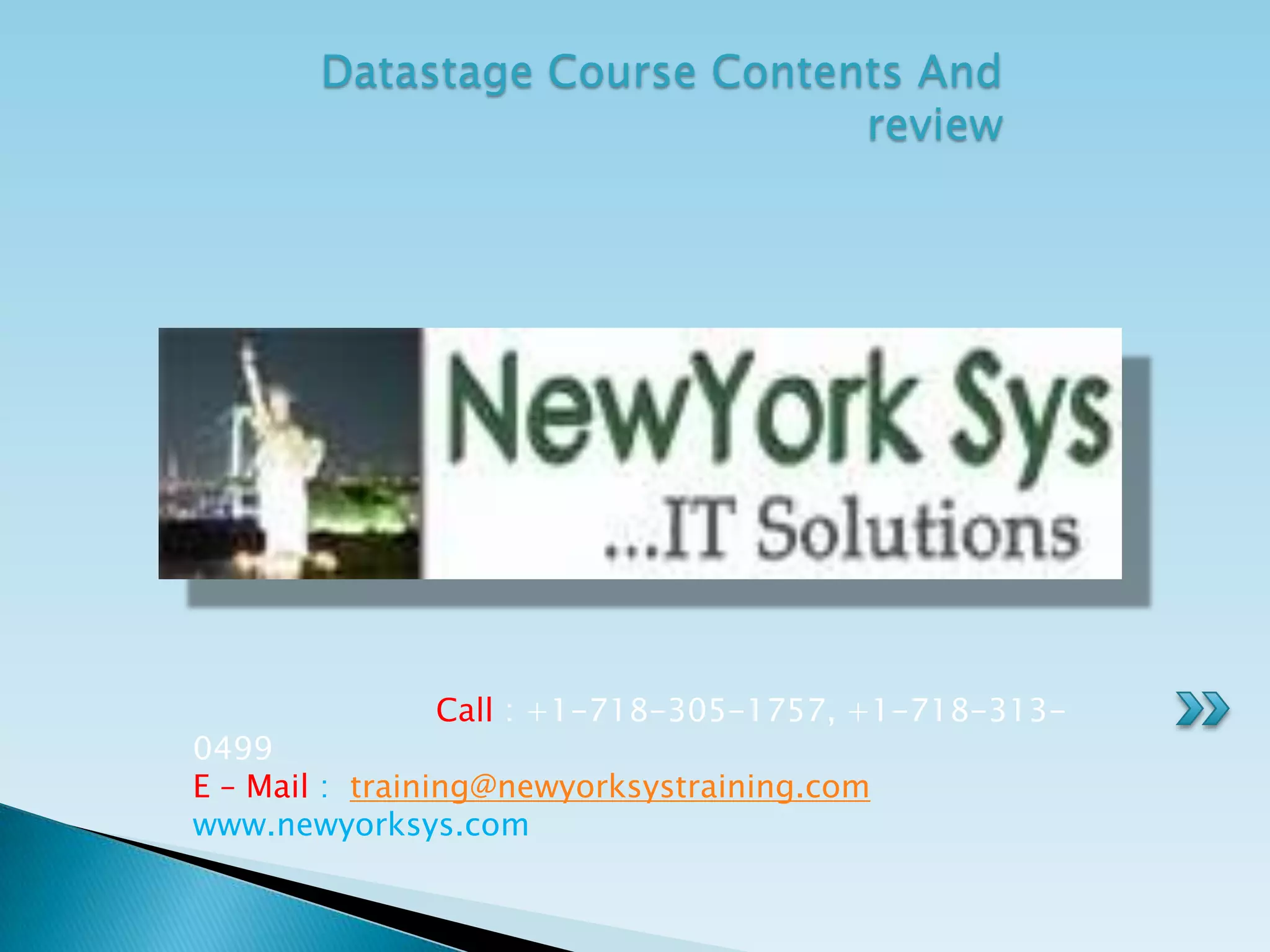 Datastage ppt | PPTX