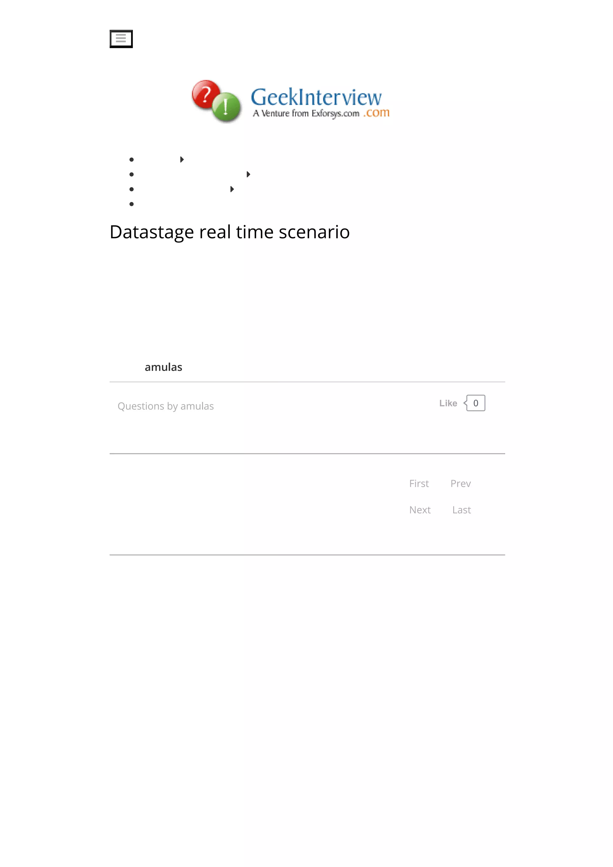 Datastage real time scenario | PDF