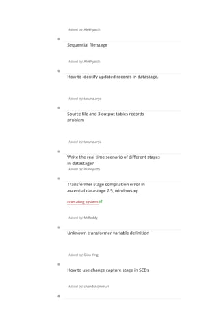 Datastage real time scenario | PDF