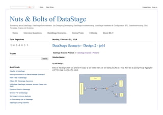 Data stage scenario design 2 - job1 | PDF | Databases | Computer Software and Applications