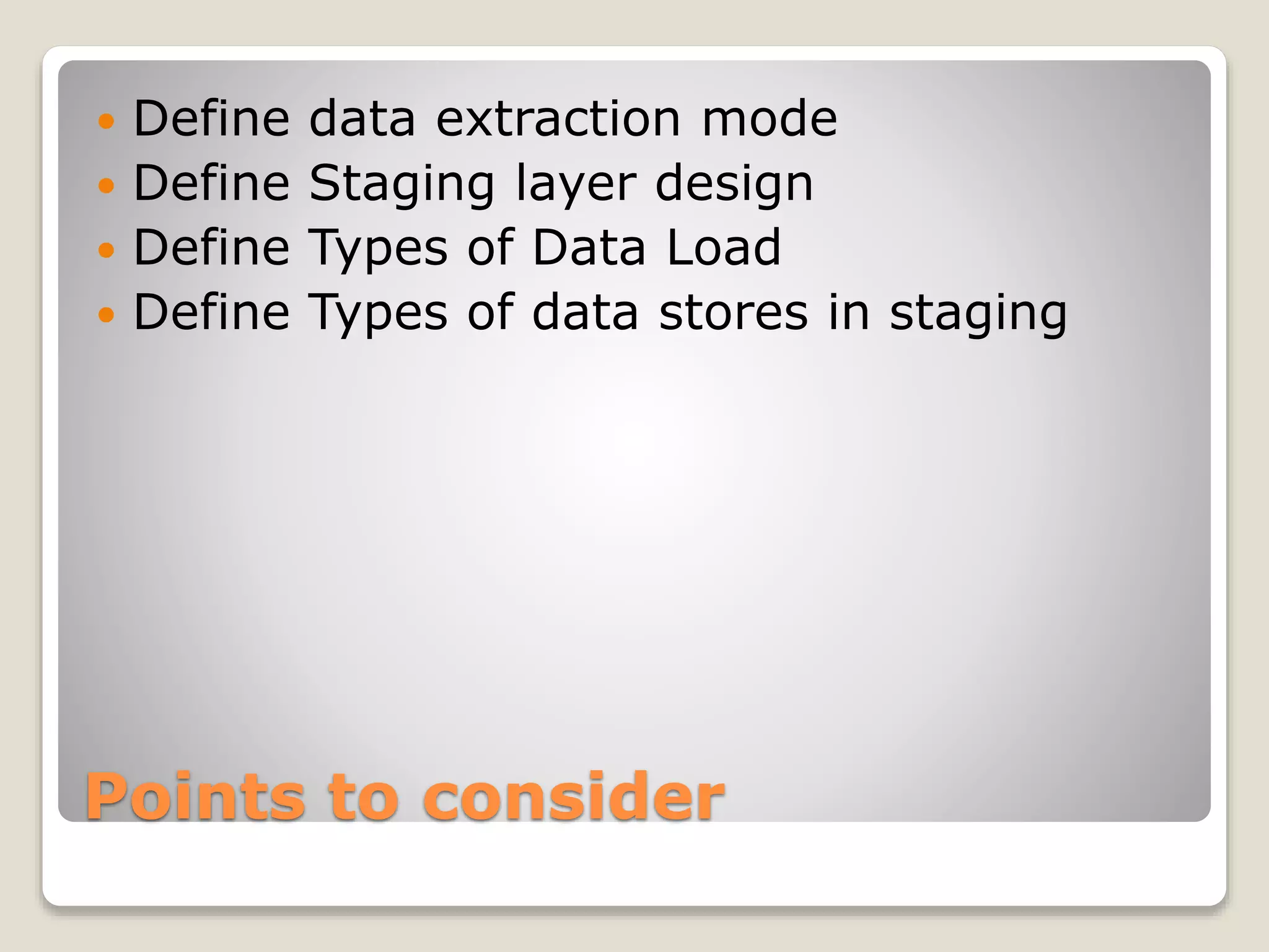 Data Staging Strategy | PPTX
