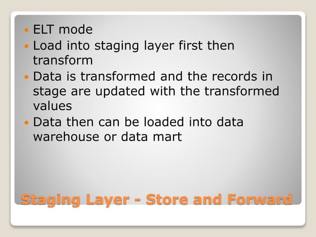 Data Staging Strategy | PPTX | Databases | Computer Software and ...