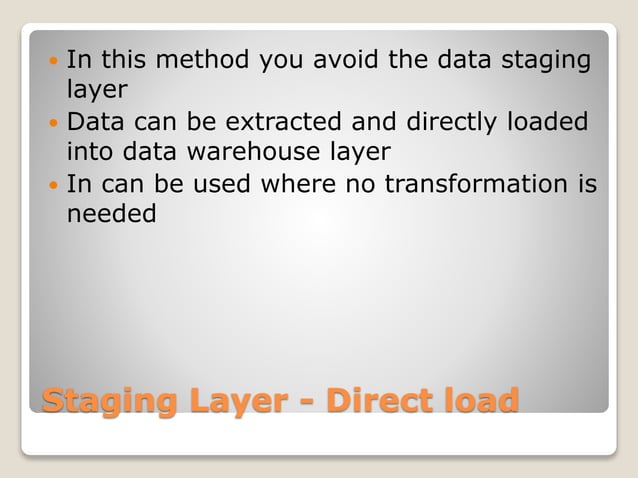 Data Staging Strategy | PPTX | Databases | Computer Software and ...