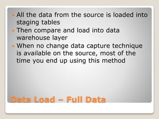 Data Staging Strategy | PPTX