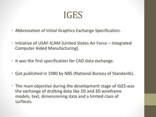 Data standard - IGES | PPTX