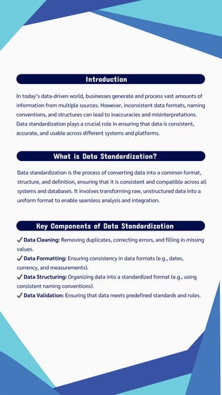 Data Standardization Services Key Benefits and Real-World Use Cases | PDF