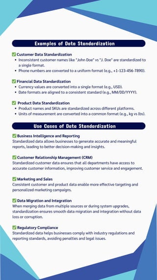 Data Standardization Services Key Benefits and Real-World Use Cases | PDF