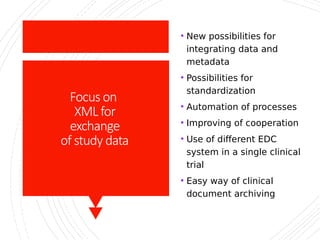 Importance of data standards and system validation of software for ...