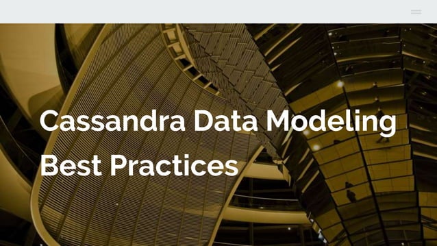 Datastax / Cassandra Modeling Strategies | PPT