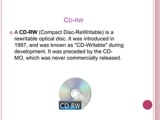 Data storage devices | PPTX