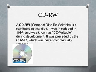 Data storage devices | PPTX | Data Storage and Warehousing | Computing