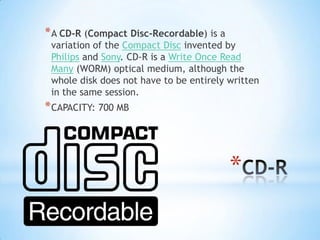 Data Storage Devices | PPT