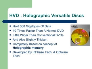 Data Storage Devices Holography | PPT