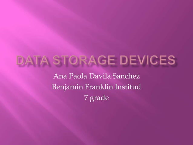 Data storage devices and flash memories | PPTX | Data Storage and ...