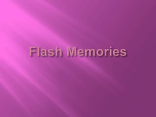 Data storage devices and flash memories | PPTX | Data Storage and ...