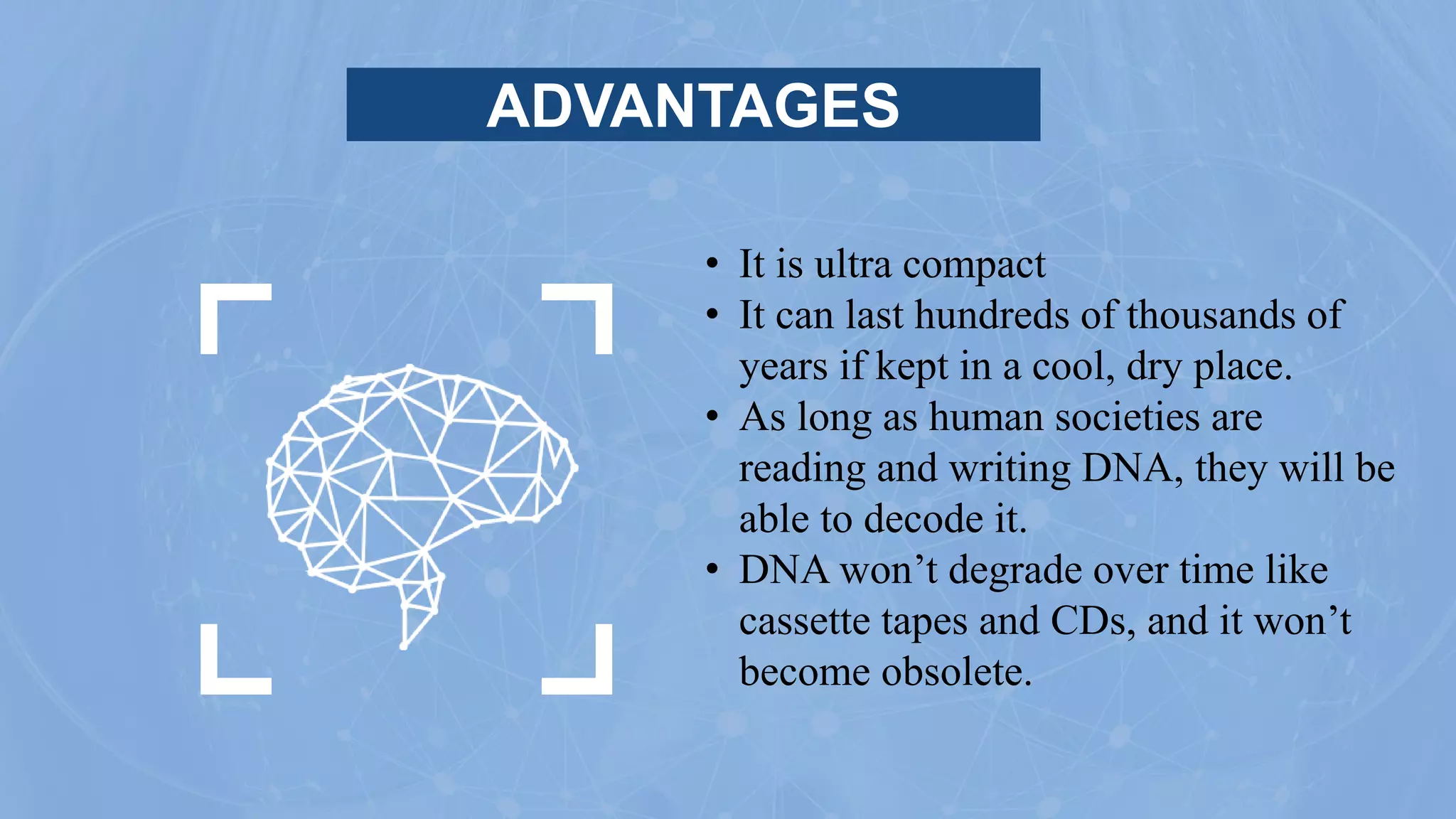Datastorage in DNA | PPTX