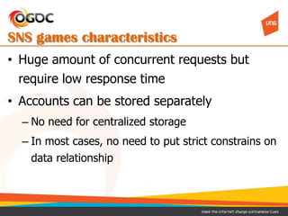Data storage solutions for sns game | PPT