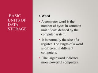 Data_Storage_Units_and_System_Components.pptx | Data Storage and ...