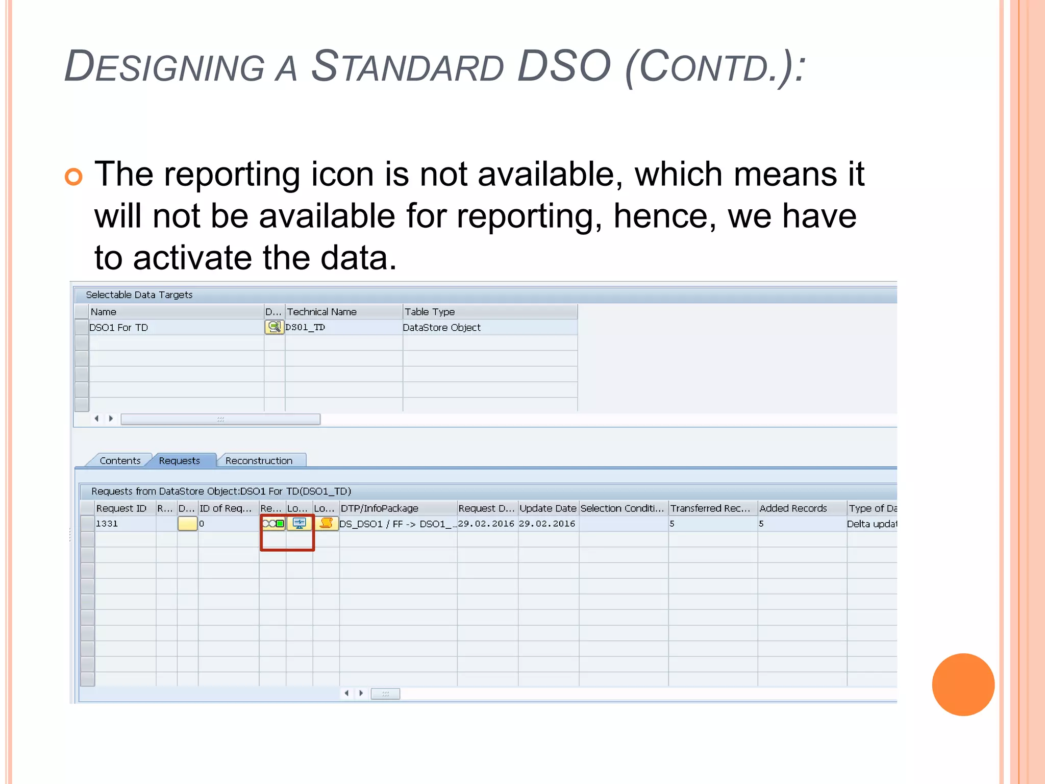 SAP BW - Data store objects | PPTX | Databases | Computer Software and Applications