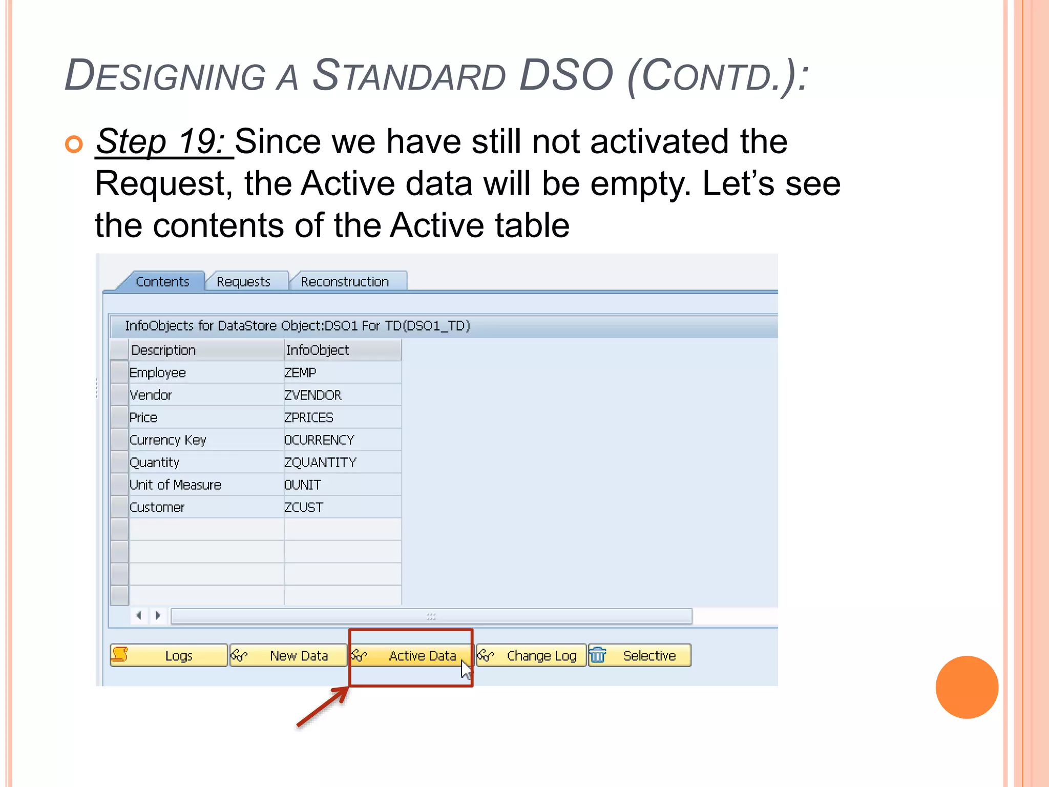 SAP BW - Data store objects | PPTX | Databases | Computer Software and Applications