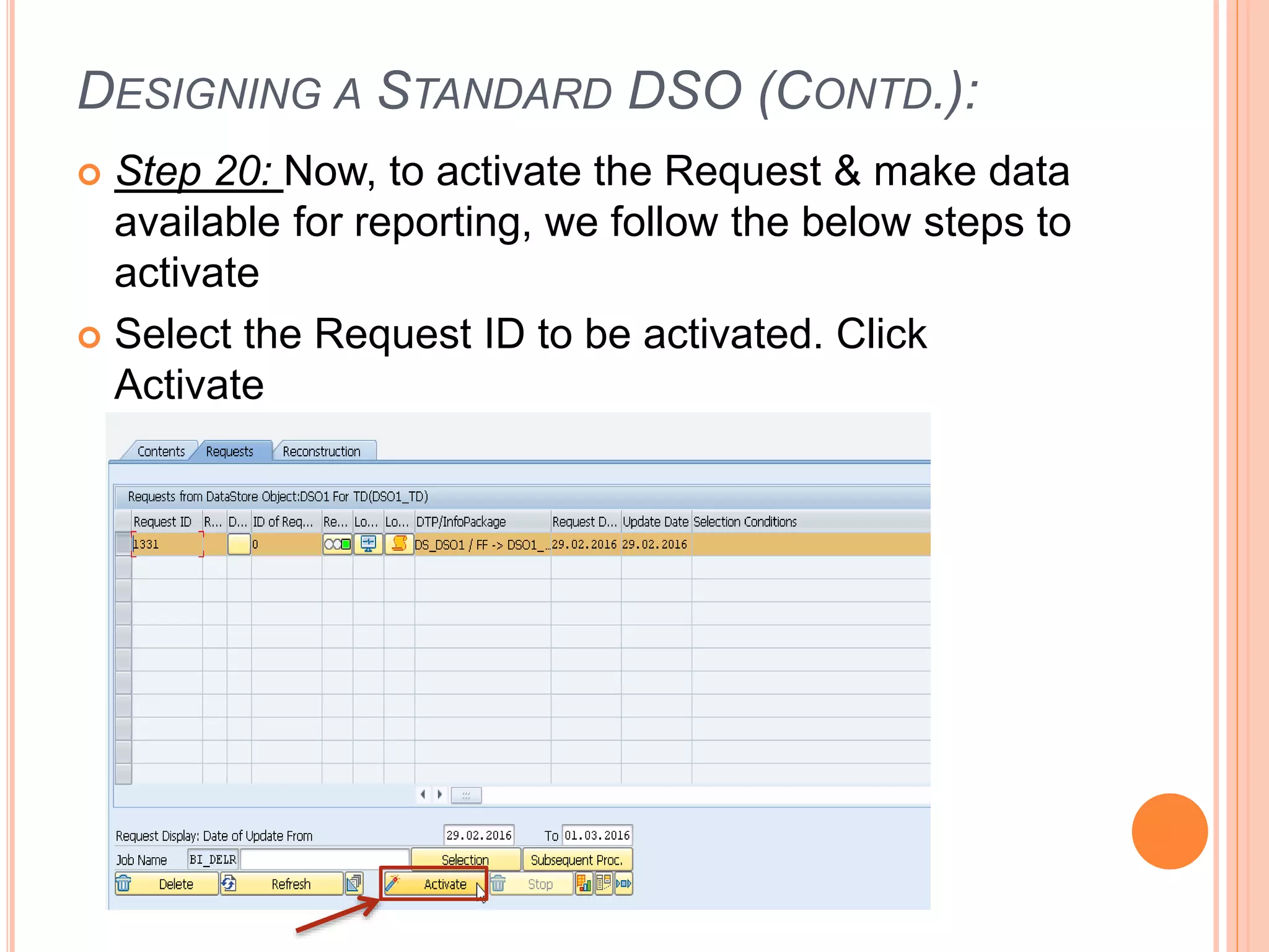 SAP BW - Data store objects | PPTX | Databases | Computer Software and Applications