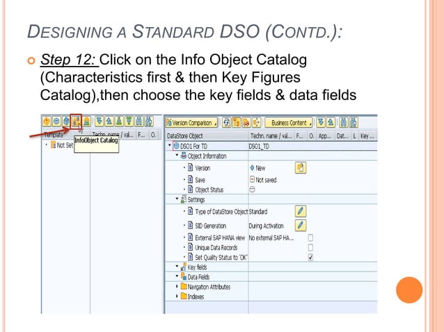 SAP BW - Data store objects | PPTX | Databases | Computer Software and Applications