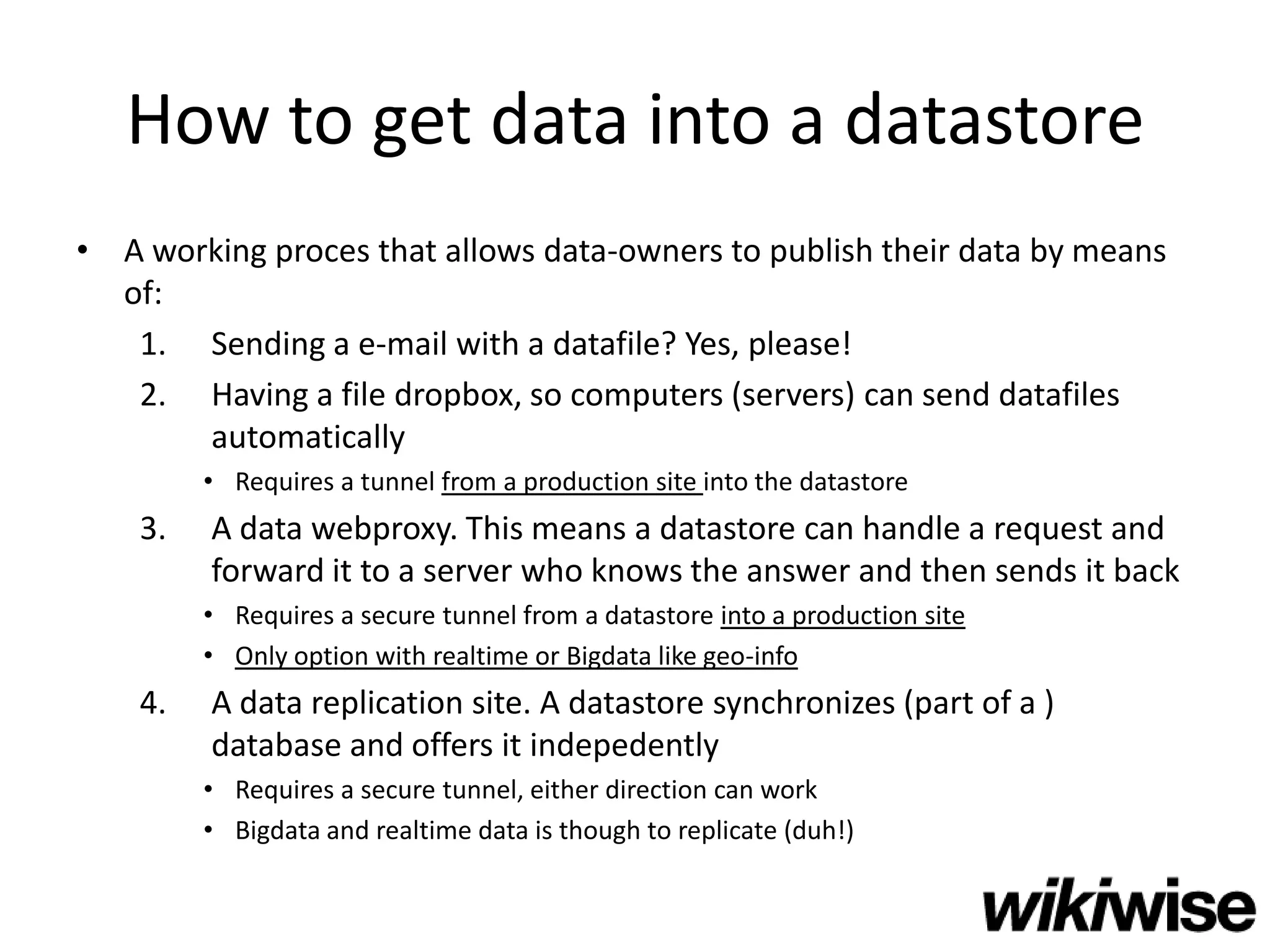 Datastores for opendata | PDF