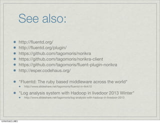 Norikra in action | PDF | Databases | Computer Software and Applications