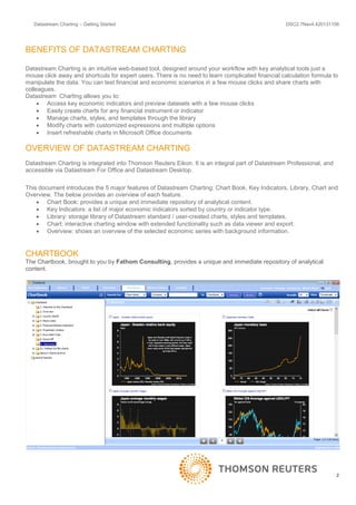 Datastream charting getting started | PDF